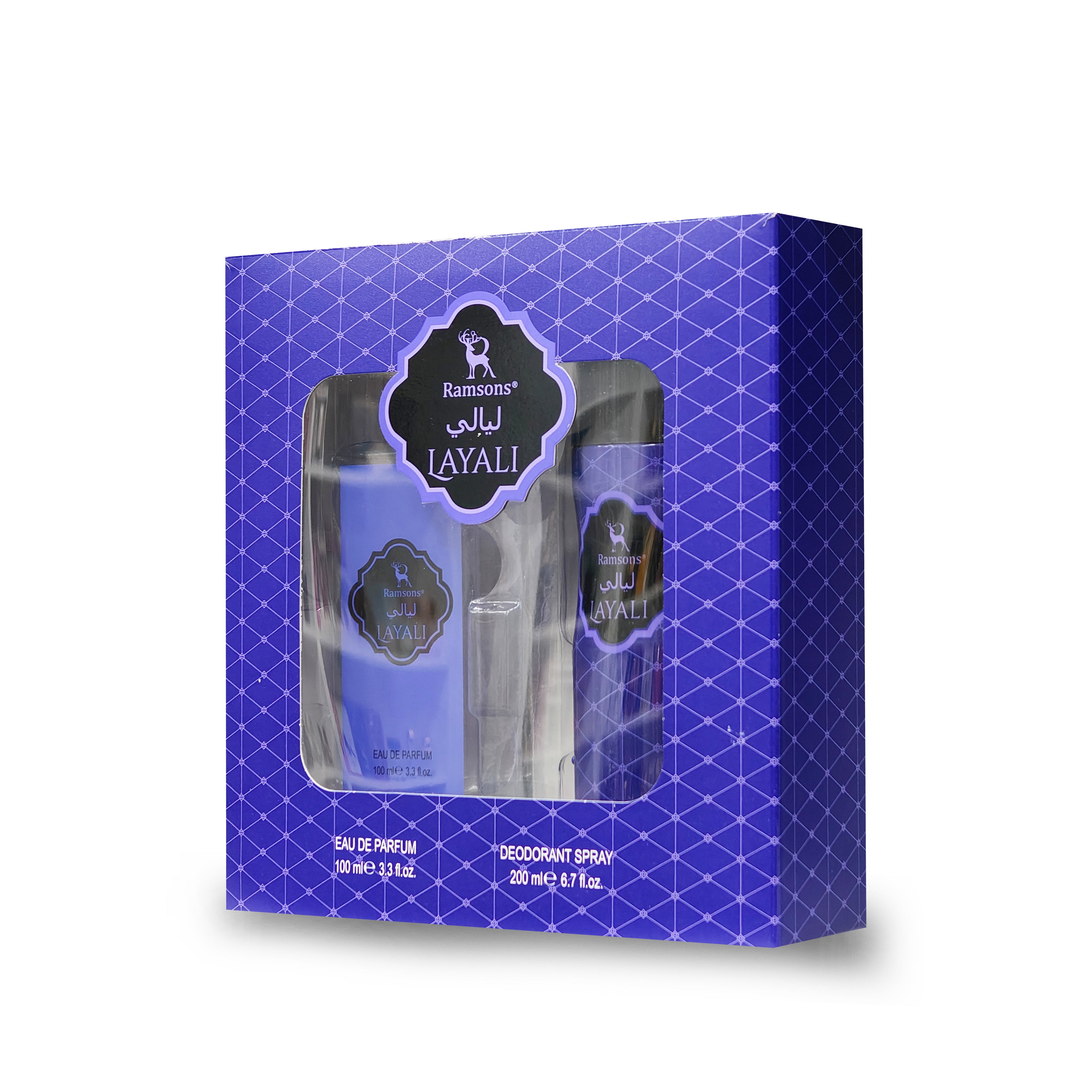 Layali Gift Set 100ml | Ramsons Perfume + Body Spray | Fragrance ...
